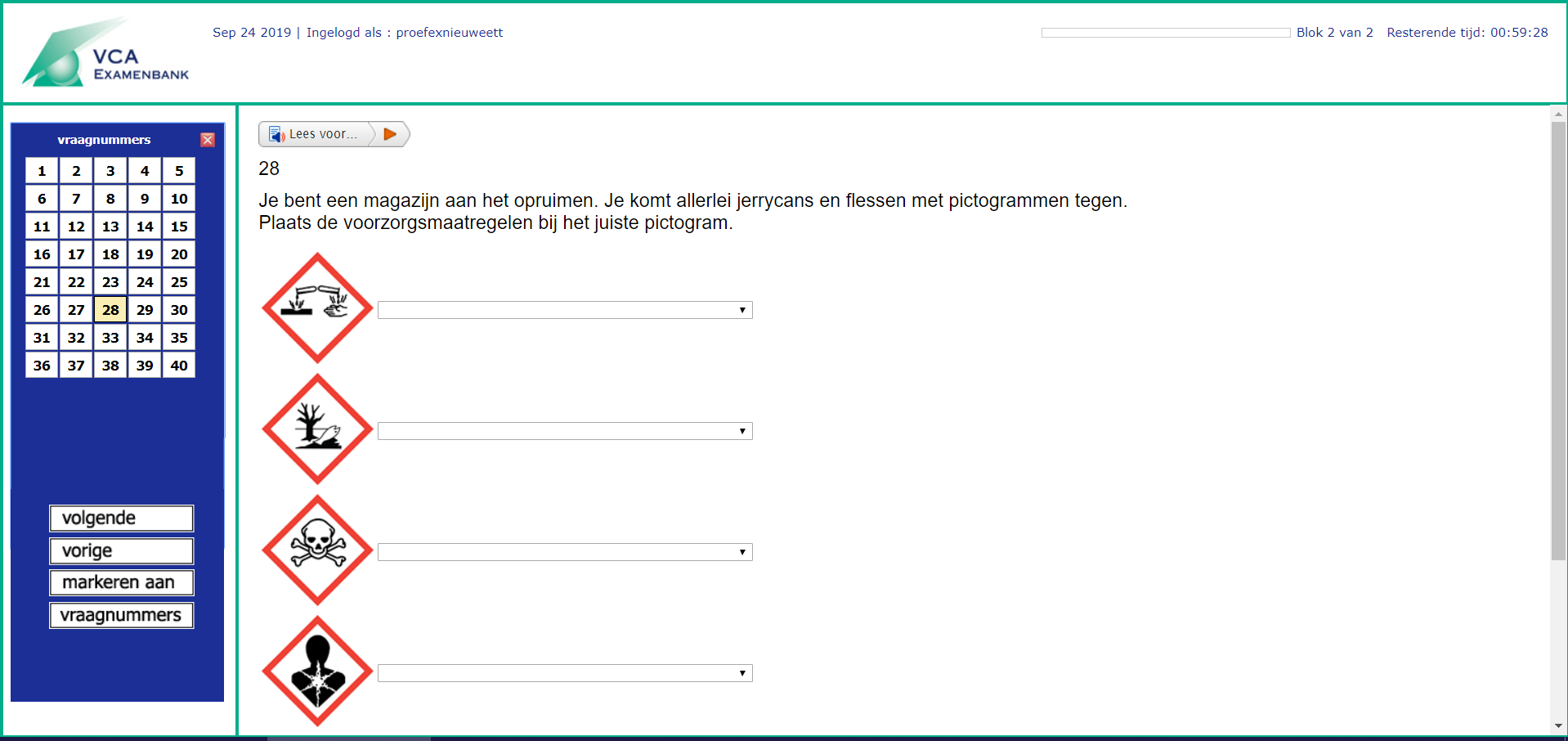 Taalniveau en begrippenlijst van VCA examens - Koninklijke PBNA